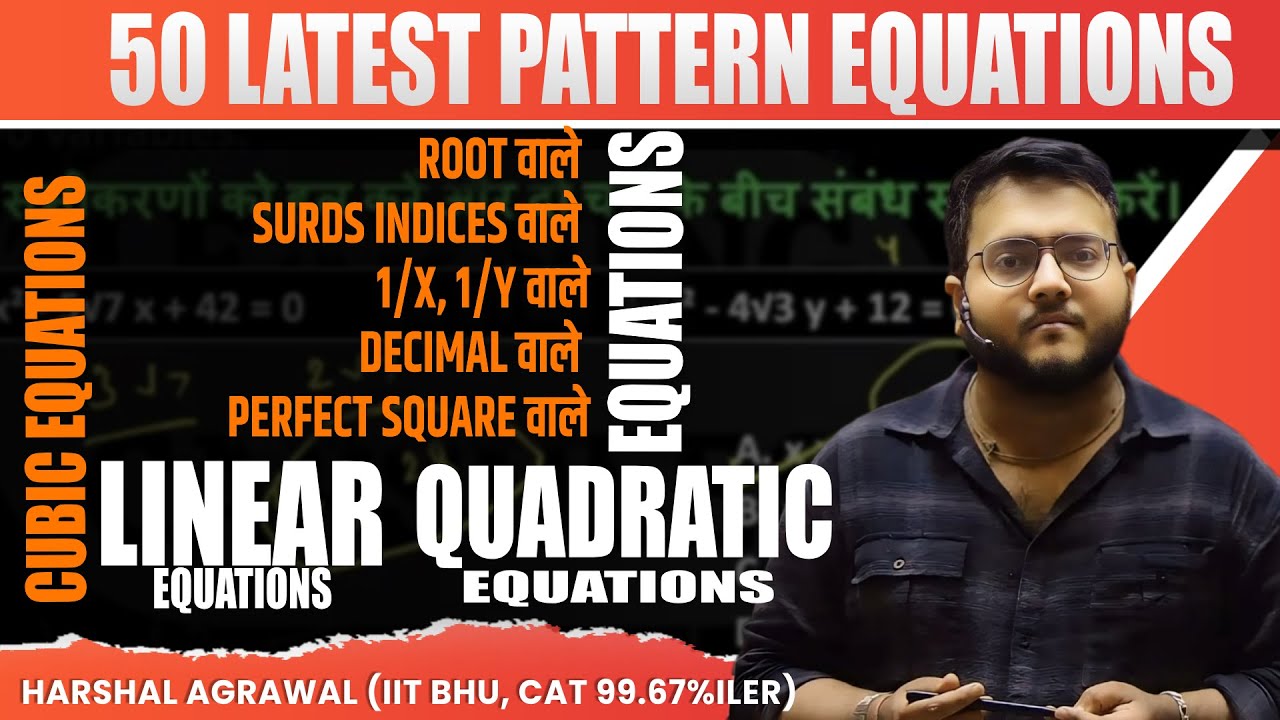 All Types of Quadratic Equations for All Bank Exams | Roots, Decimal ...