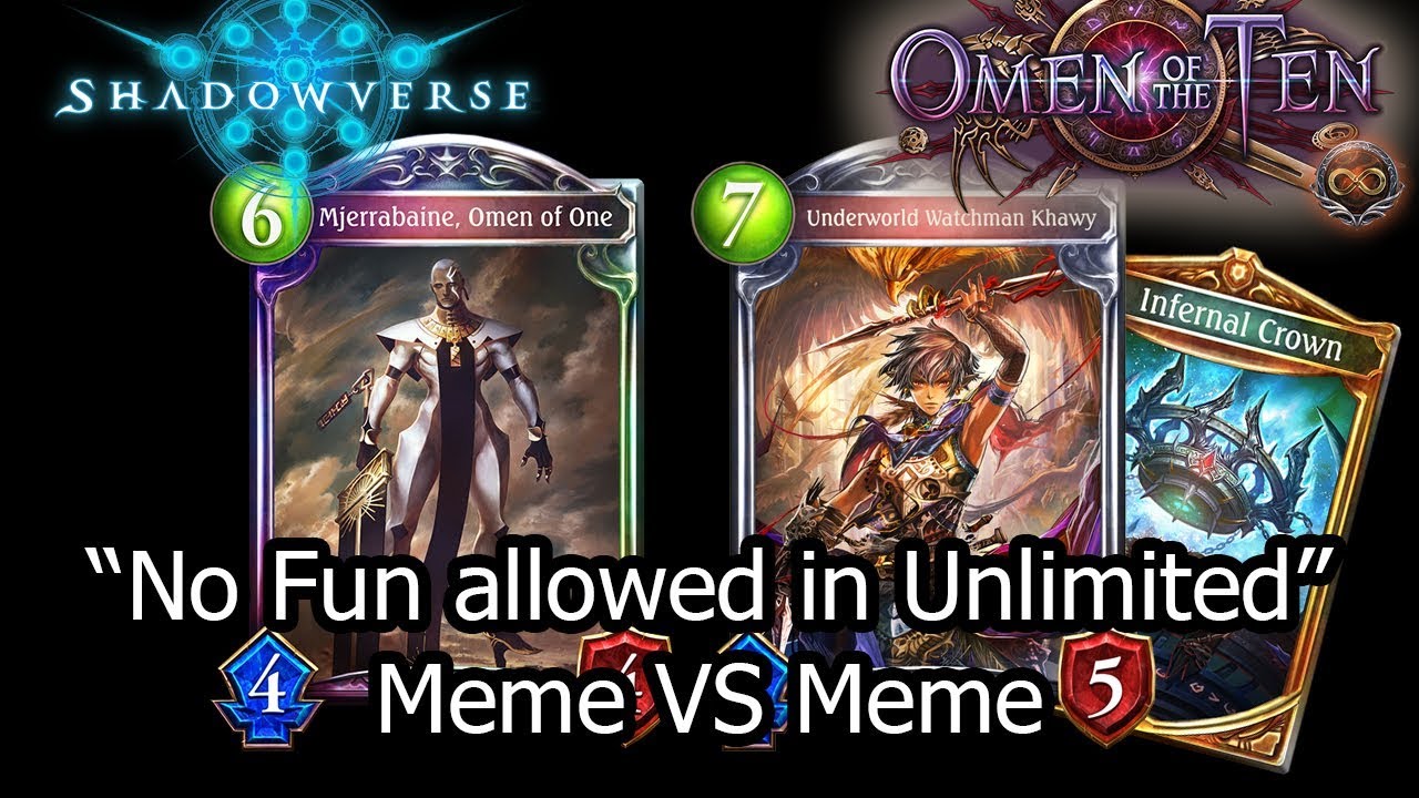 [Shadowverse] Unlimited over meme over fun! Up to Turn 20th! - YouTube