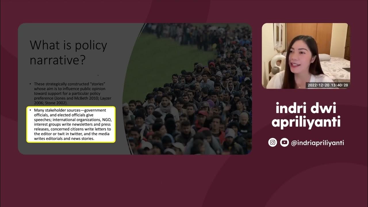 Part 3 NPF: Siapa saja aktor yang dapat membangun narasi kebijakan? - YouTube