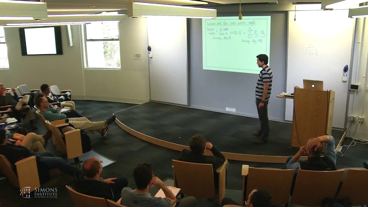 Lower Bounds in Arithmetic Circuit Complexity II - YouTube