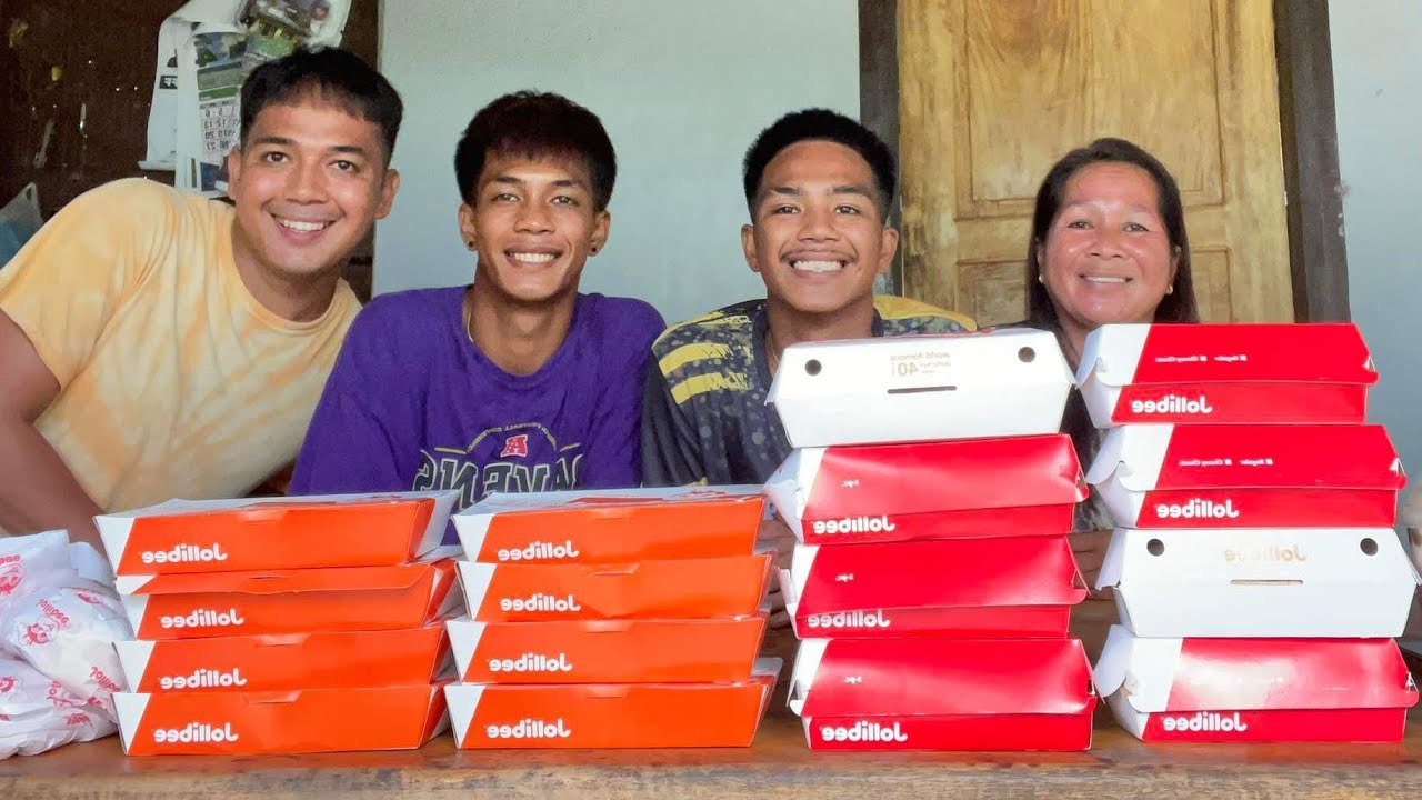 MUKBANG ALL MENU OVERLOAD JOLLIBEE GRABE AMBONGGA LIBRE NI KAGAWAD ...