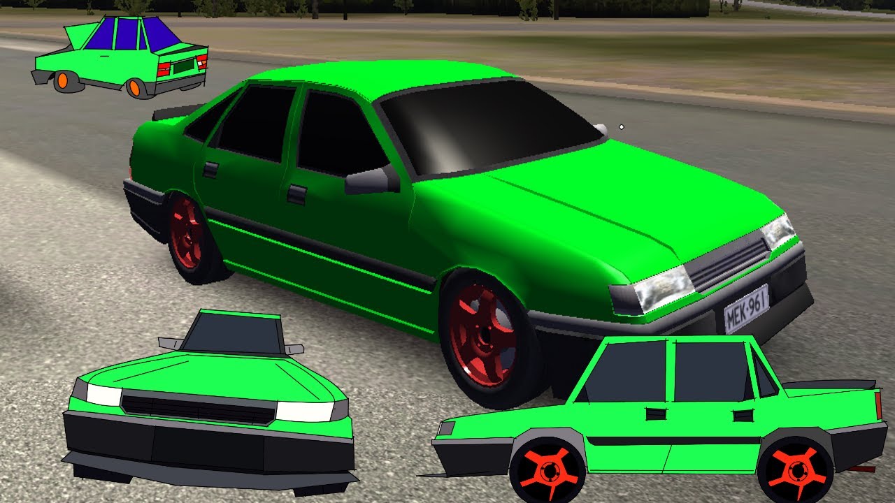 Opel Vectra on drugs | My Summer Car Techno Victra V6 - YouTube