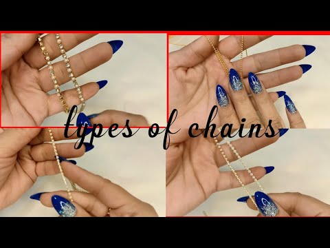 different types of chains || raw material for making jewellery ...