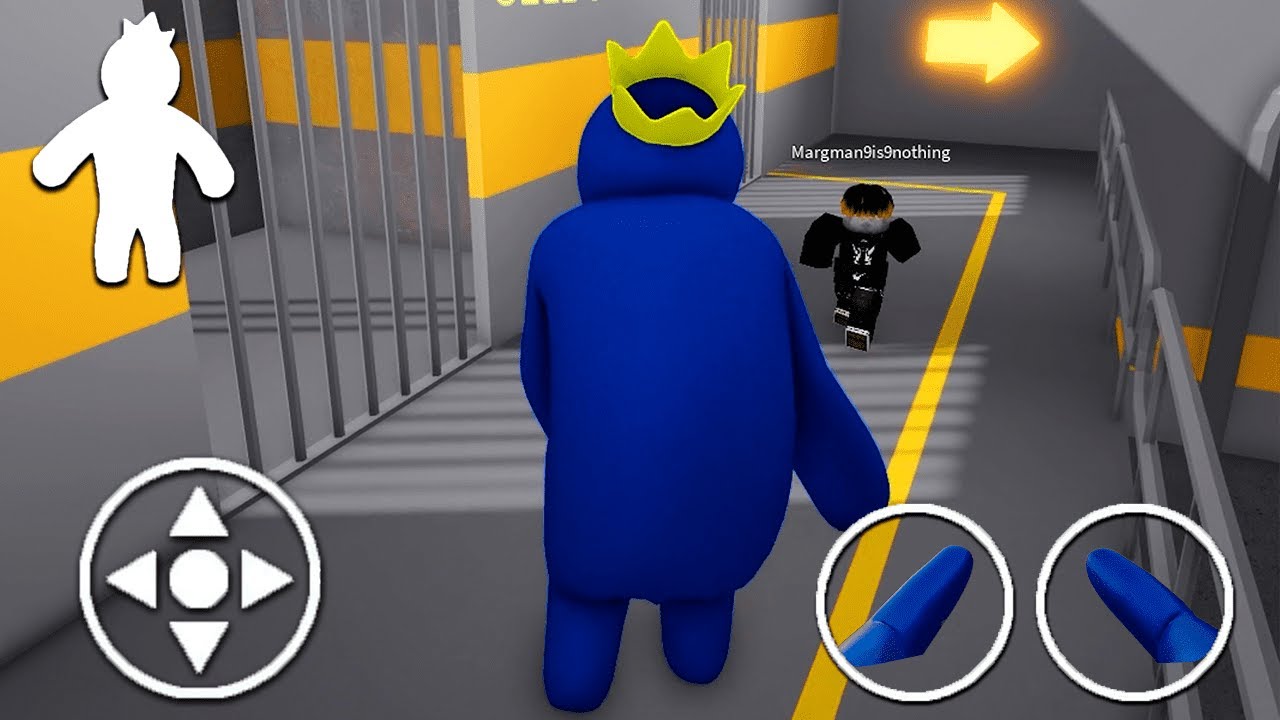 What if I BECOME Blue in Barry's Prison Run Obby? | Rainbow Friends ...