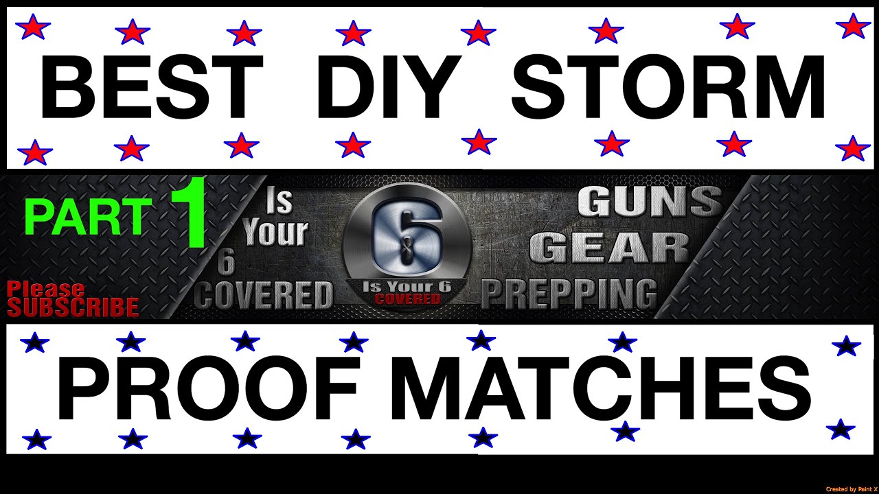 BEST DIY Storm Proof Matches made from road flares Part 1 - YouTube