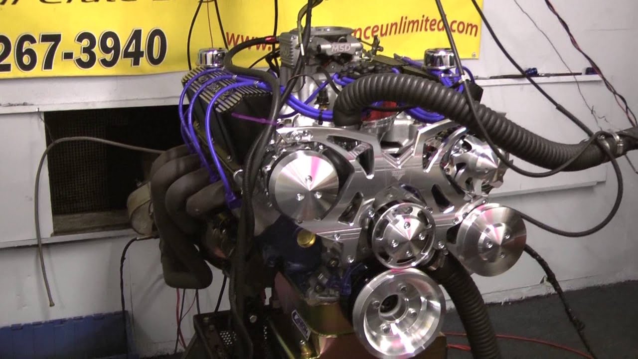 427W SBF Crate Engine With MSD Atomic EFI - YouTube