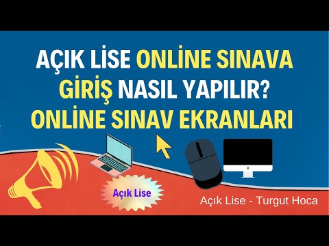 Online Sınava Giriş ( Açık Lise Online Sınav Ekranları) Aol Online Sınav Girişi