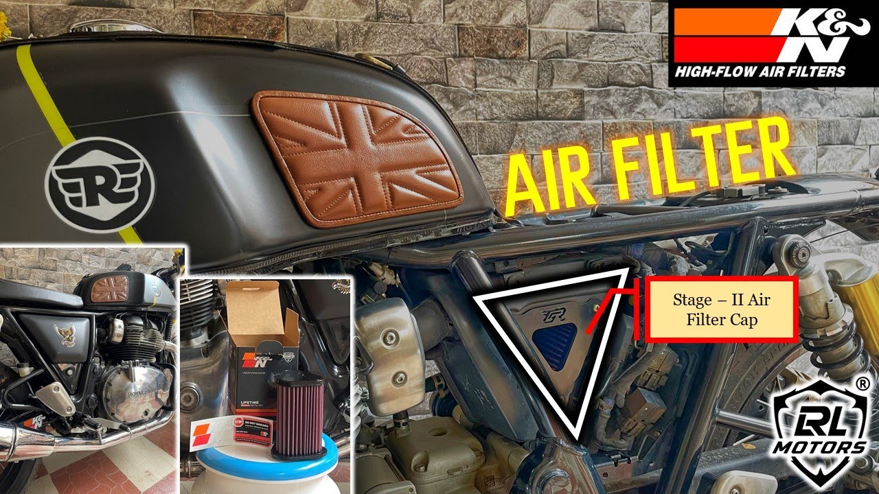 K&N Air Filter🔥Installation | Best Performance Upgrade | Royal Enfield ...