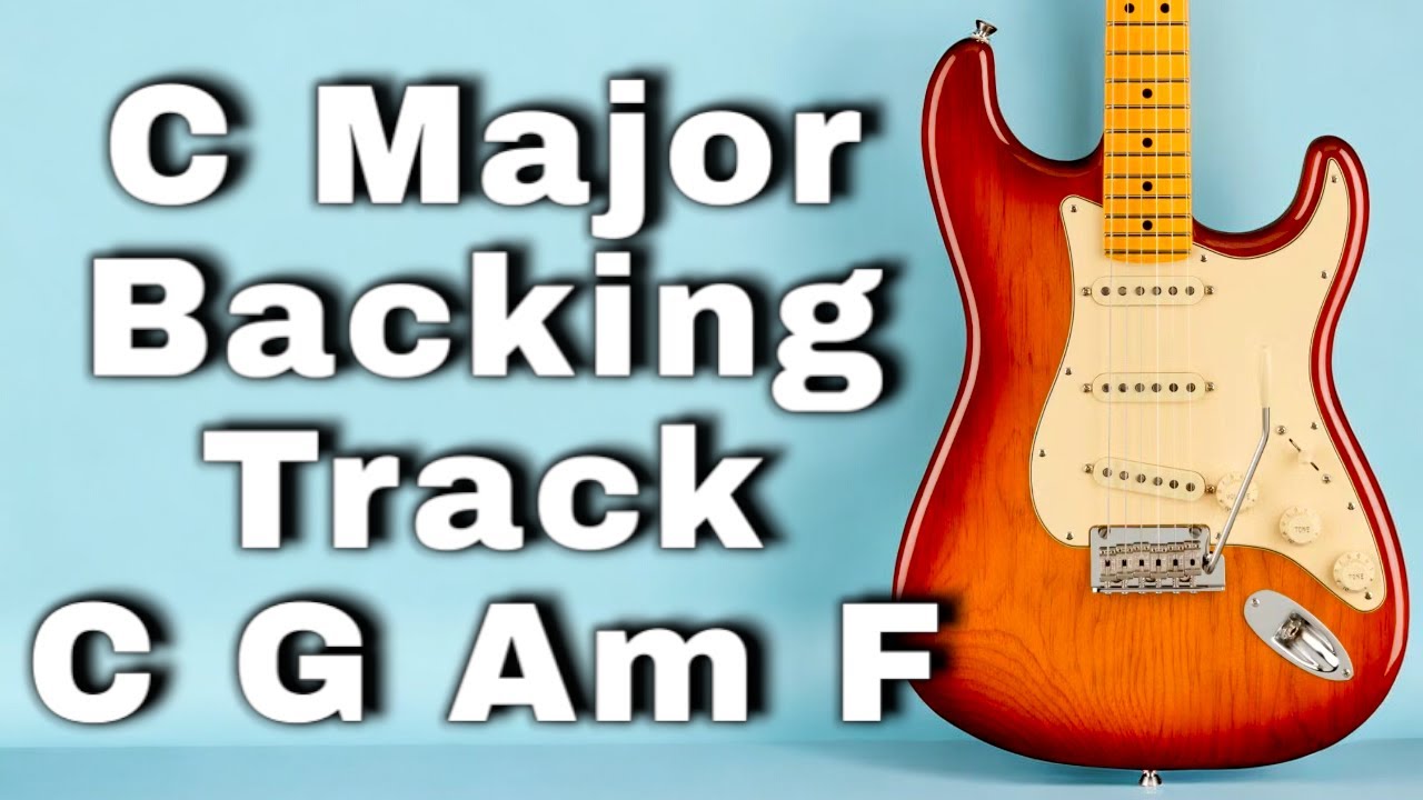 C Major Folk Rock Style Guitar Backing Track C G F Am - YouTube