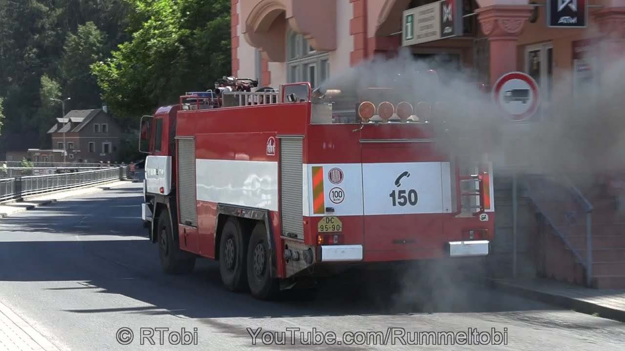 Czech Volunteer Fire Department Tatra 815 Tanker responding with some ...