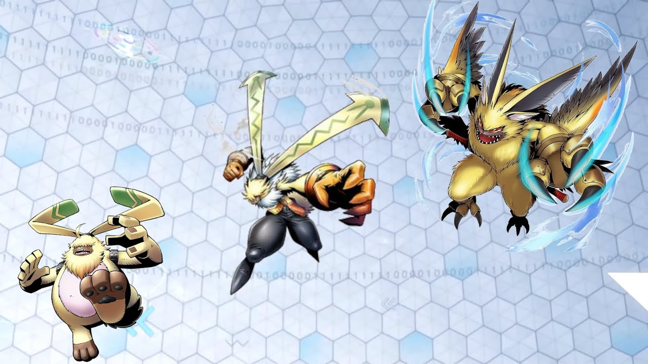 Monstrous Design : Angoramon Evolution Line - YouTube