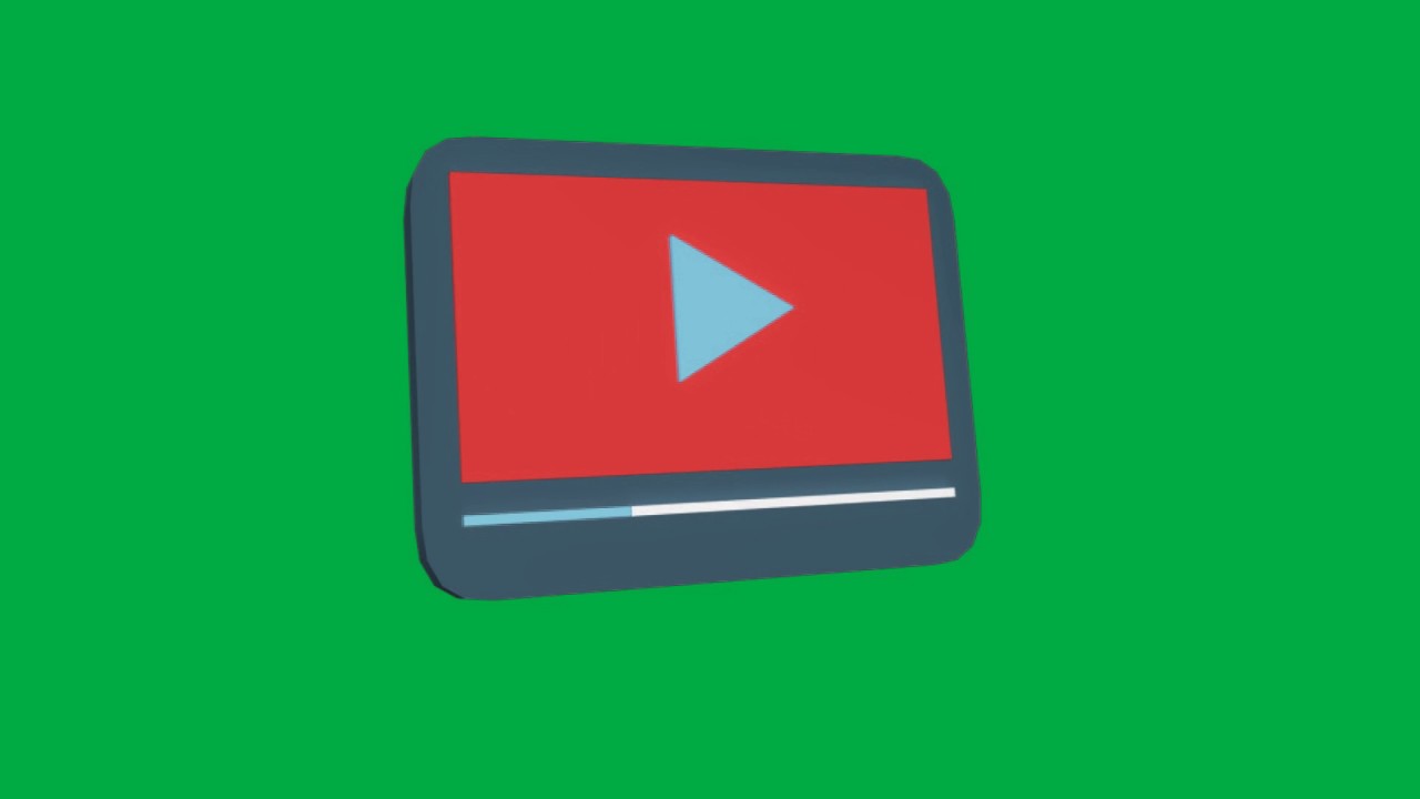 Video Player Icon Green Screen - YouTube