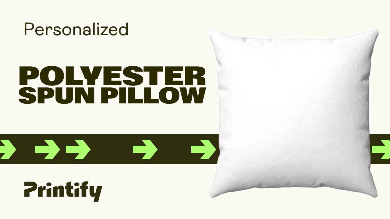 Custom Polyester Spun Pillow - Printify Product Review - YouTube