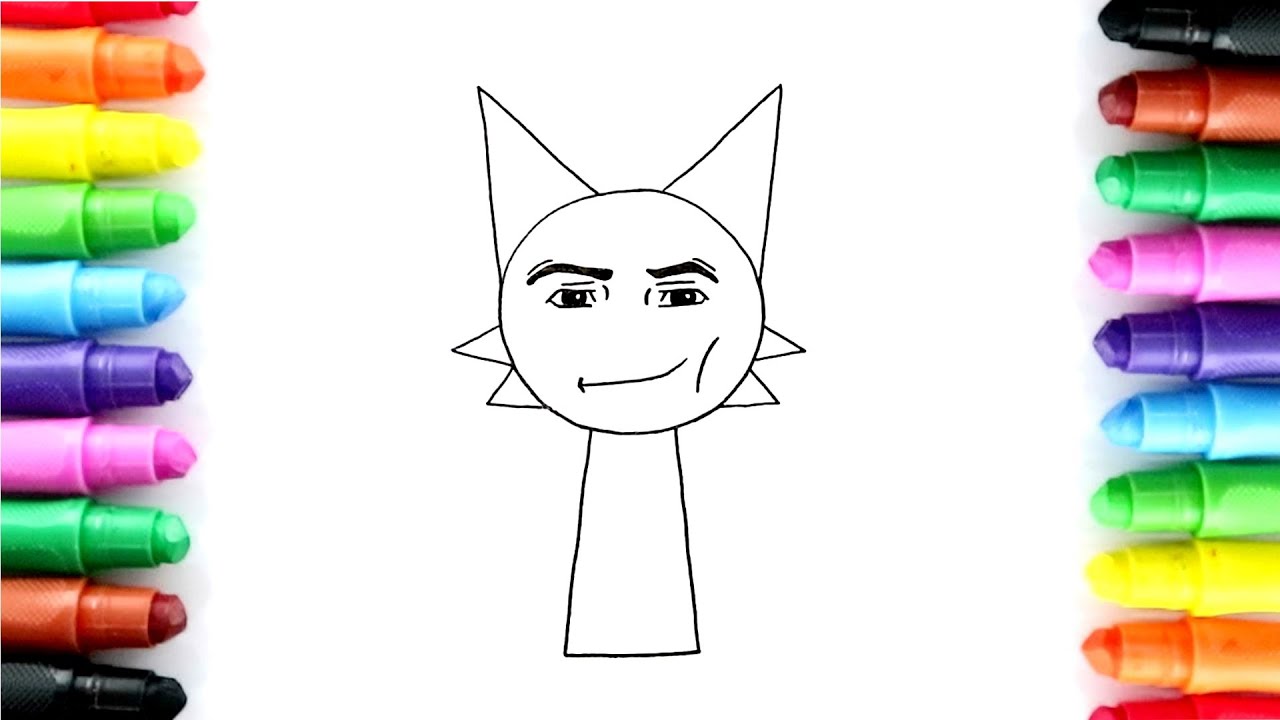 How To Draw Wenda Troll Face (Sprunki Incredibox) - YouTube