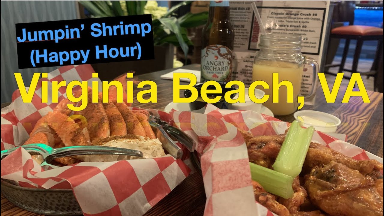 🇺🇸Virginia《Virginia Beach🍺Jumpin’ Shrimp🍤Happy Hour🍹and Holiday Lights⭐ ...