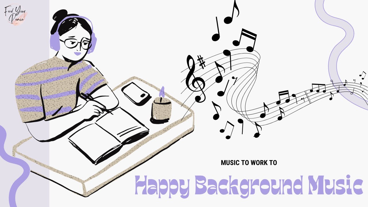 30 MINS of upbeat work music - happy background music - YouTube