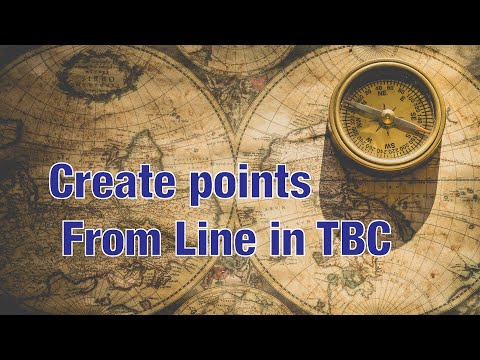 Create Points from Line in TBC - YouTube