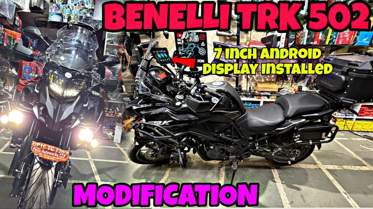 BENELLI TRK 502 Most Loaded Touring Modification | Crash Guard ...