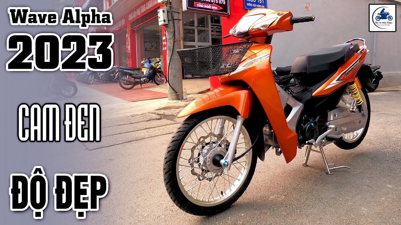 Wave Alpha 110 CAM ĐEN ĐỘ ĐẸP ️ Giá xe Wave Alpha 2023 cuối tháng 5 🔴 ...