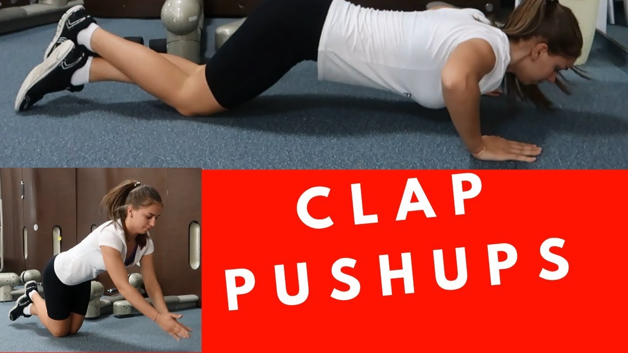 Clap pushups done by female - YouTube