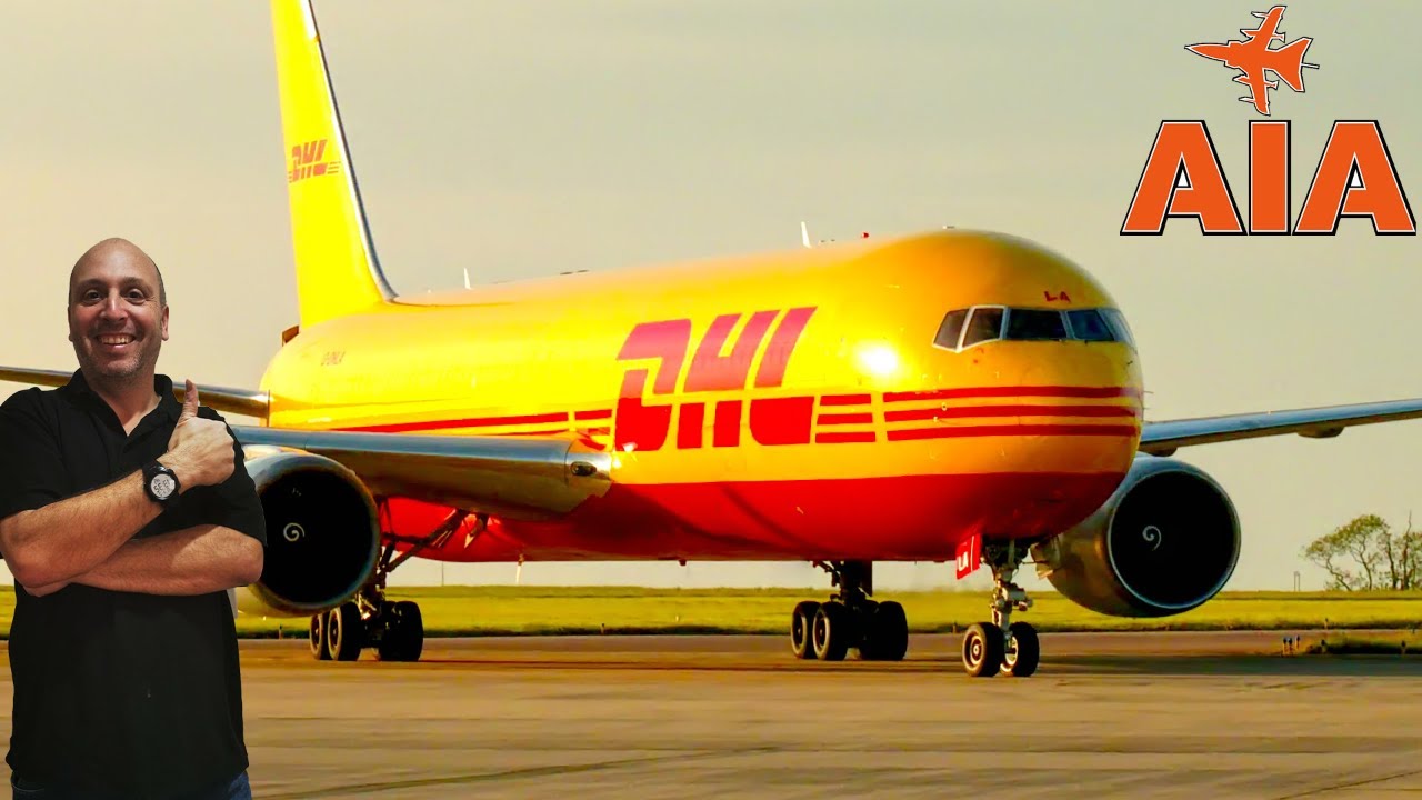 Watch Unbelievable Airside Views of DHL Boeing 767 at East Midlands ...