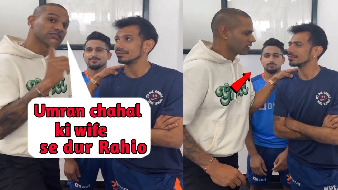 Shikhar Dhawan UG Chahal and Umran Malik Today funny video real ...