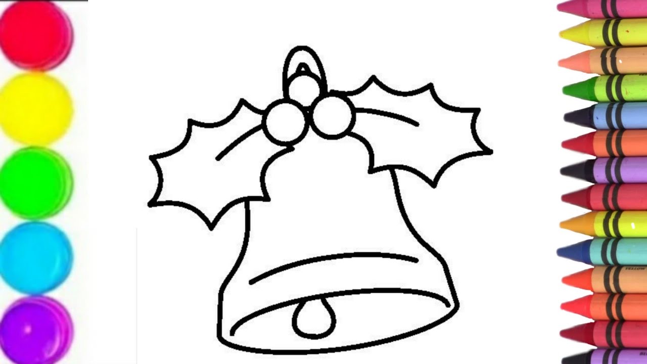 How to draw a cute bell /Как нарисовать колокольчик для детей /Bolalar ...
