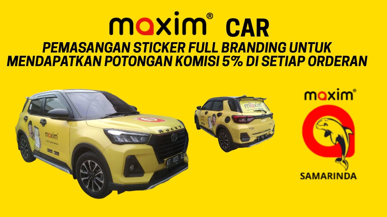 Maxim Car Proses Pemasangan Sticker Full Branding ROCKY [Potongan ...