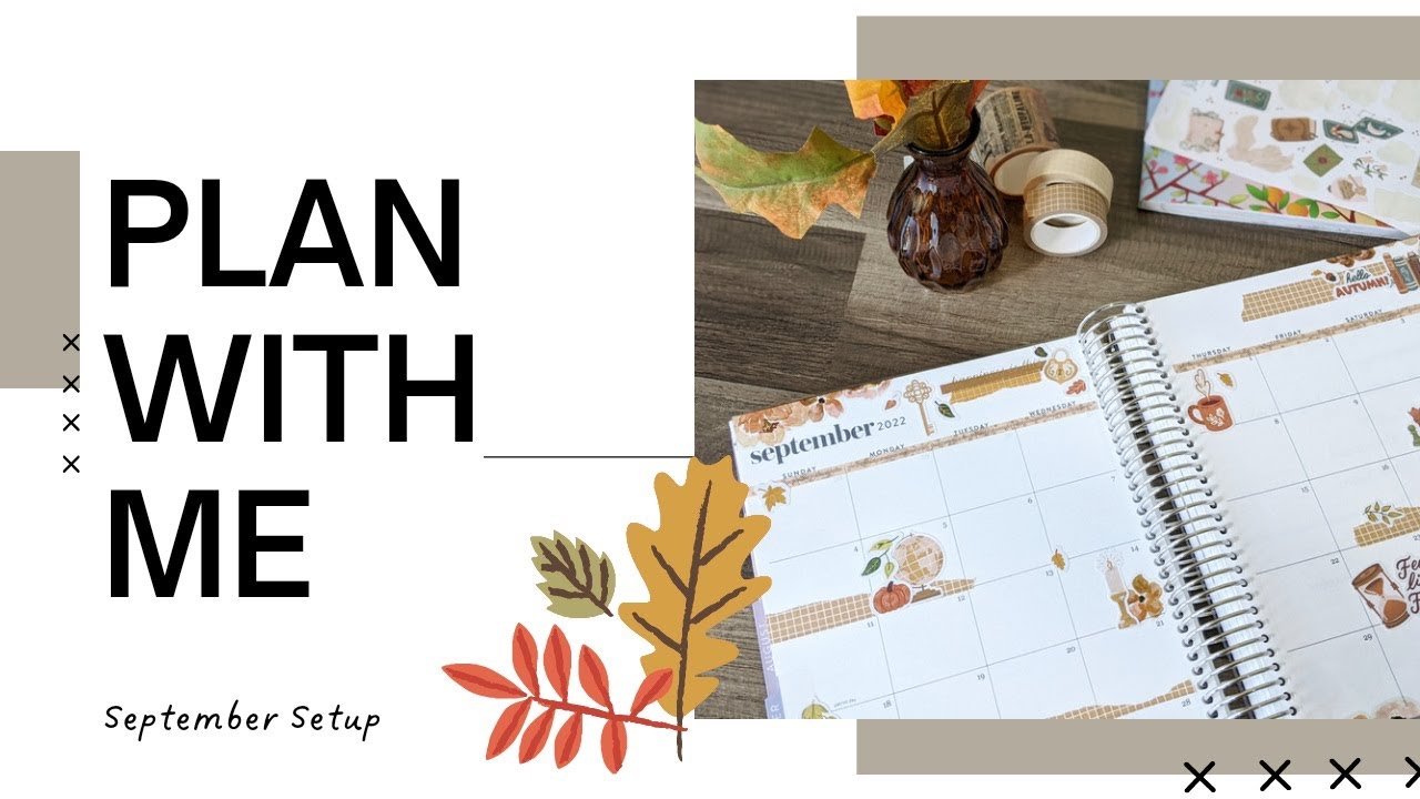 PLAN WITH ME // SEPTEMBER MONTHLY SETUP // ERIN CONDREN LIFE PLANNER ...