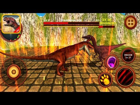 Tyrannosaurus Rex Simulator 3D: Defeat Super Giant Boss Compsognathus ...