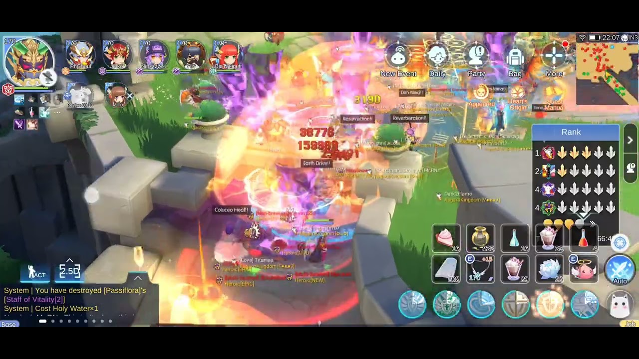 WOC Ragnarok mobile Divine Avenger - YouTube