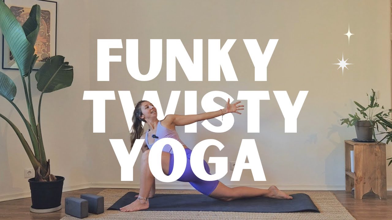 Funky & Twisty Flow | Strong Vinyasa Yoga Flow - YouTube
