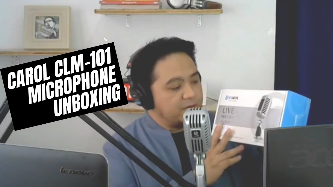 My new broadcast mic unboxing | CAROL CLM-101 - YouTube