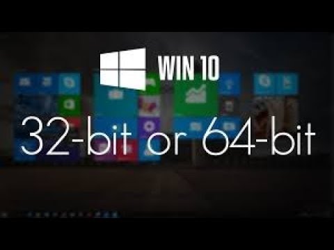 How To Check If Windows 10 Is 32 Or 64 bits Version - YouTube