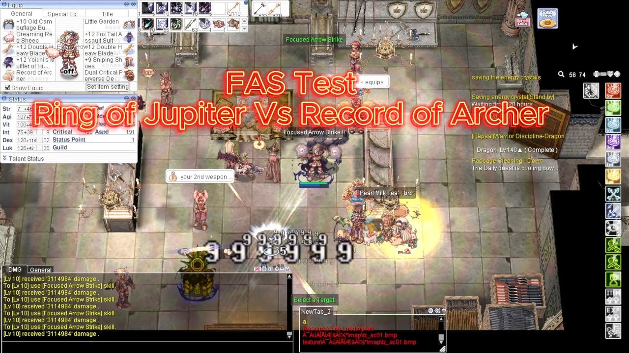 iRO Wind Hawk FAS Test Record of Archer Vs Ring of Jupiter - YouTube