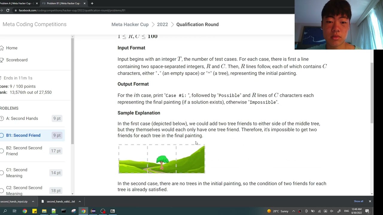 Last-Minute Meta Hacker Cup Qualification Round 2022 - YouTube
