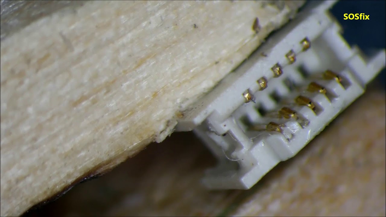 ipod classic battery connector solder a1136 a1238 - YouTube