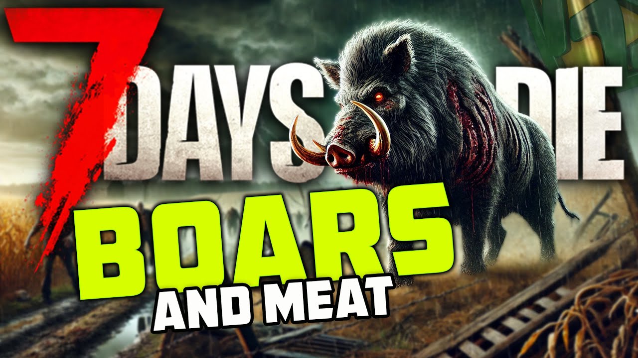 Hunting Boars in 7 Days to Die Solo Challenge - YouTube