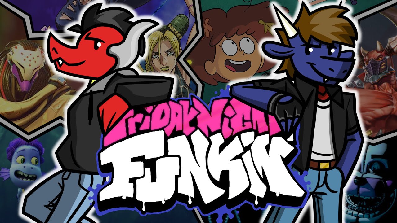 FNF multiverse OC ANIMATION - UGH rock cover - YouTube