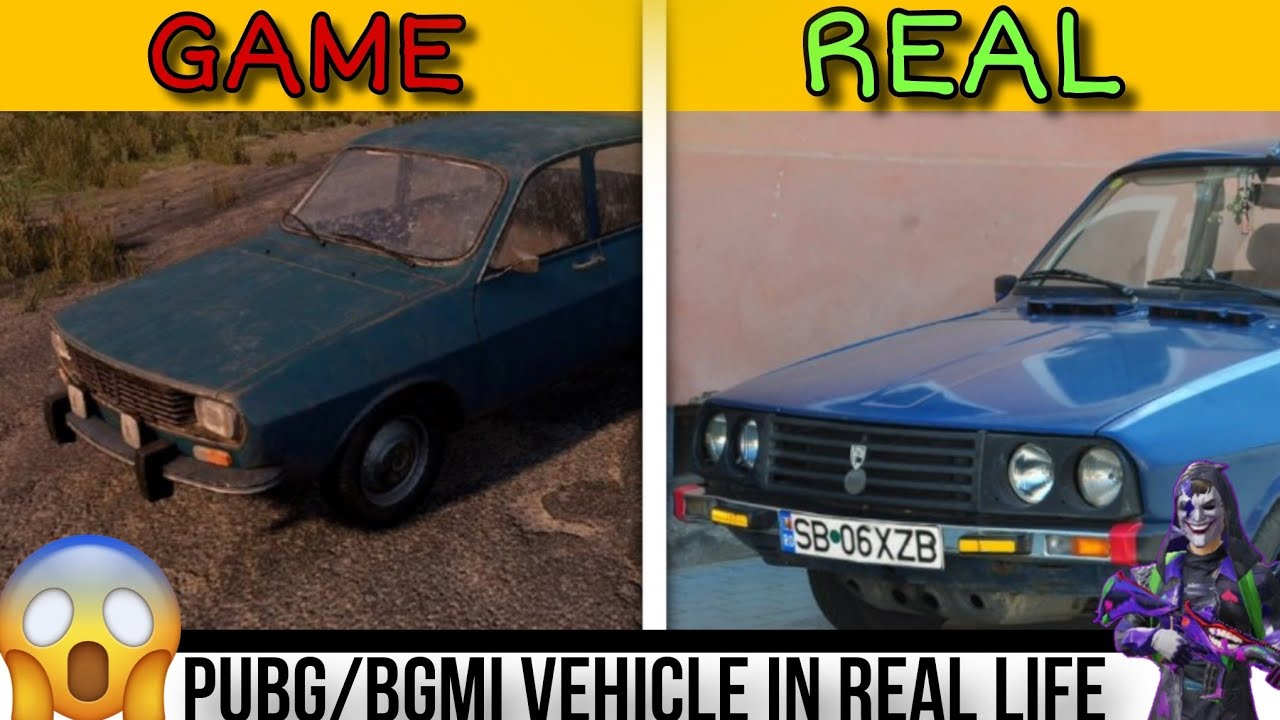 Pubg/Bgmi - Real Life Vehicle In Pubg/Bgmi (Part-1) | Pubg/Bgmi In Real ...