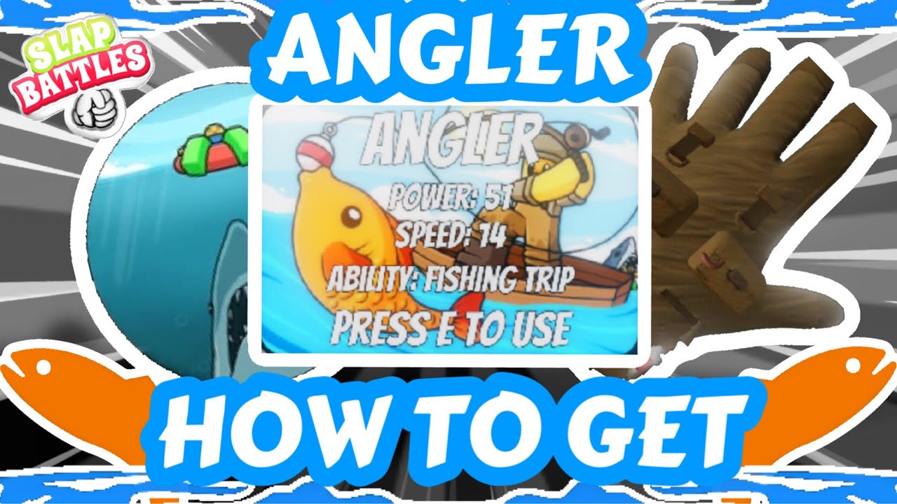 How to actually get the (angler glove) + showcasing in slap battles 👏🎣 ...