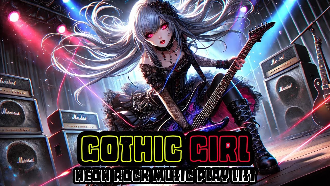 【gothic girl】 neon rock music playlist 🔥 - YouTube