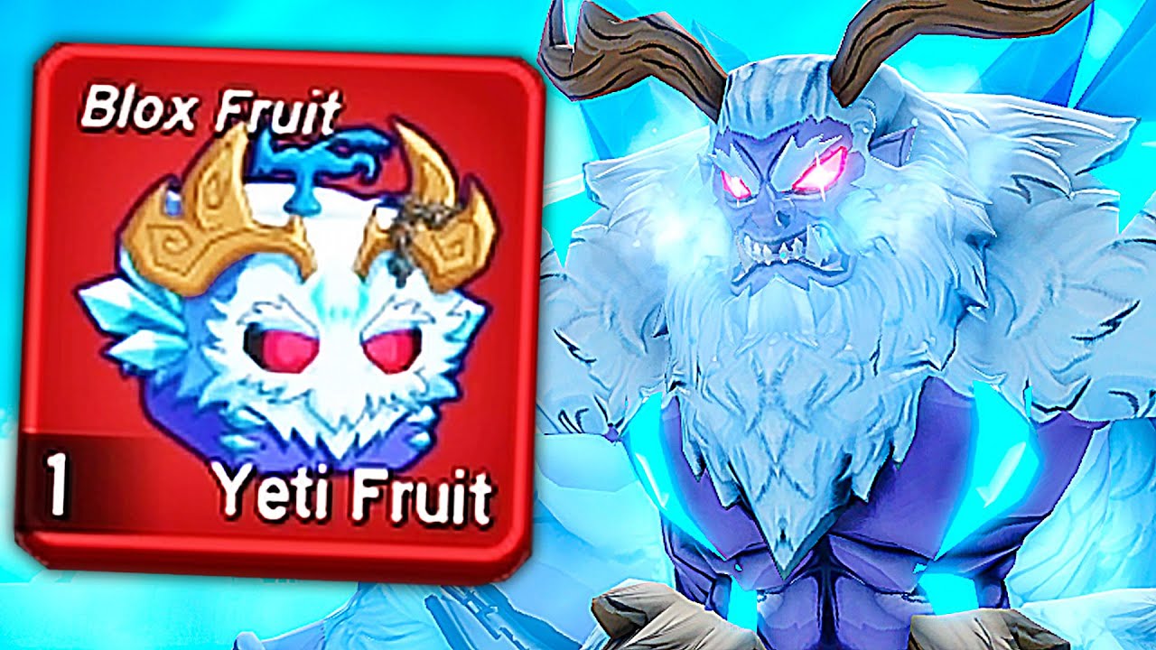 ZJADŁEM i WYMAKSOWAŁEM YETI FRUIT w BLOX FRUITS + NOWY SKIN! - YouTube