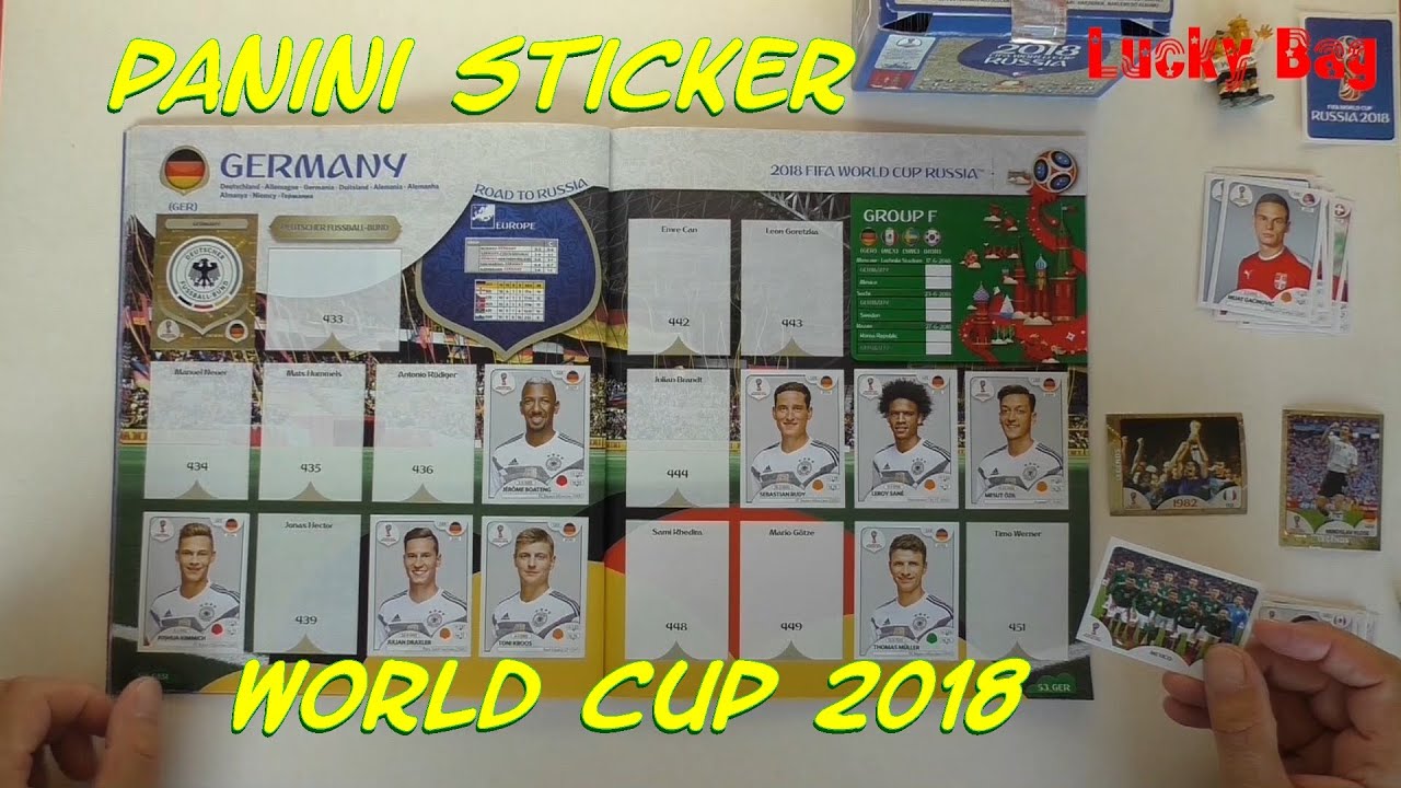 Panini Sticker Album FIFA World Cup 2018 Russia new stickers for ...