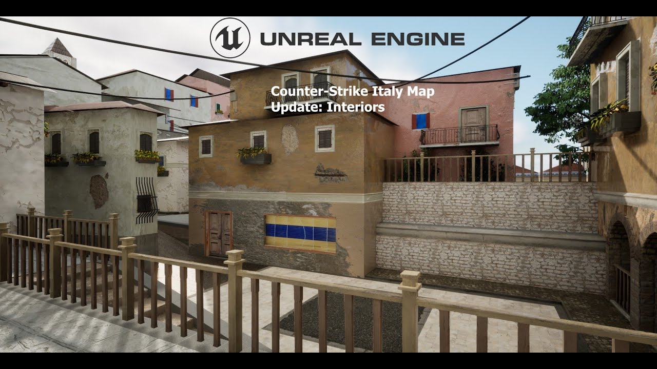 Unreal Engine 5: CSGO Italy Map Update on Interiors. - YouTube