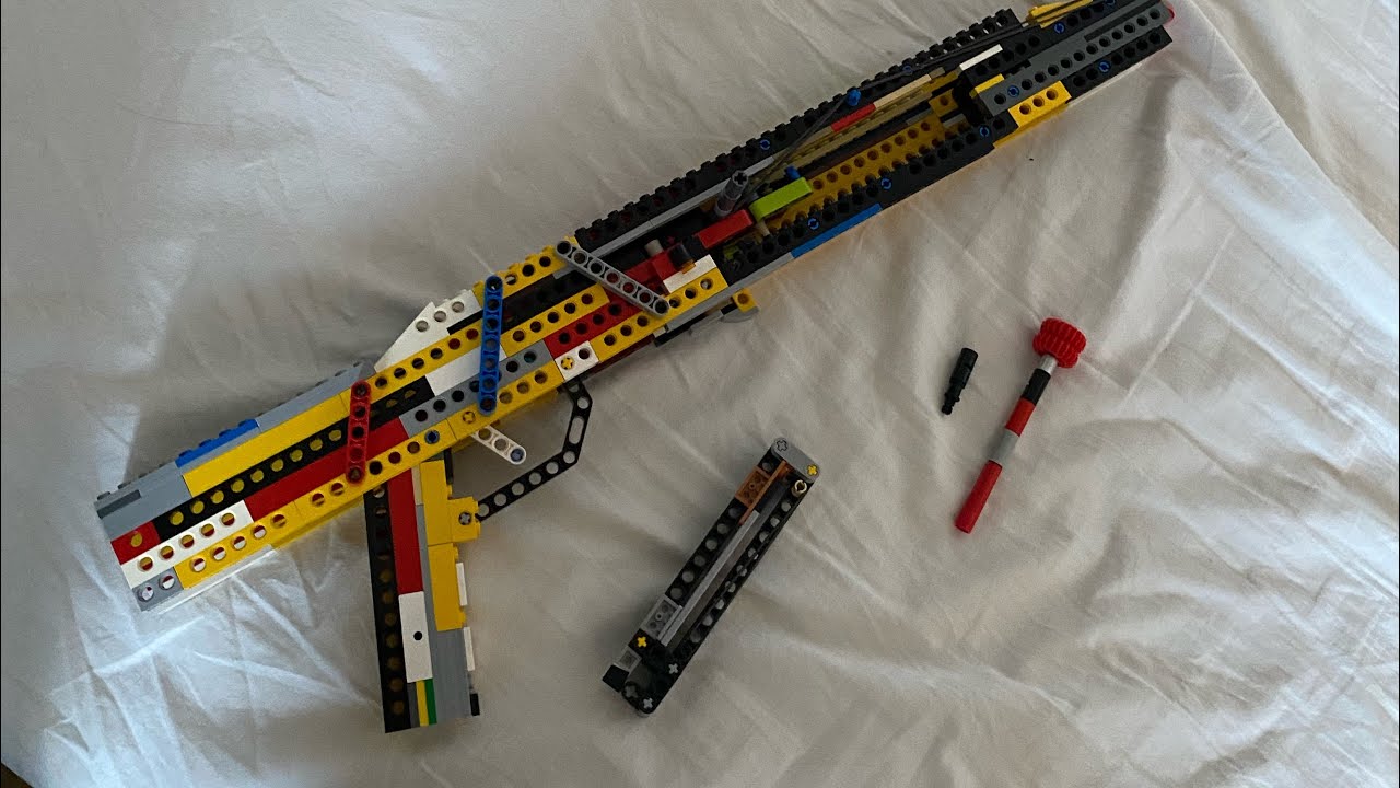Lego shell ejecting mini sniper by Lego gun guy MK1 - YouTube
