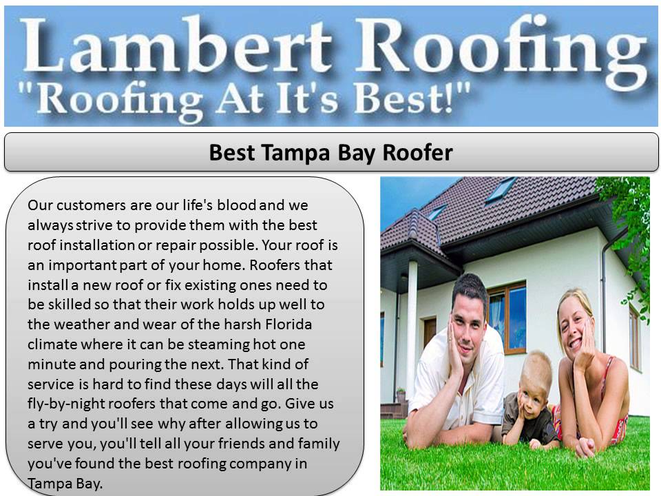 Lambert's Roofing Service Air conditioning clearwater - YouTube