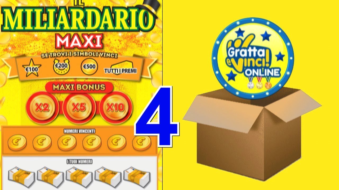 Gratta e Vinci Maxi Miliardario + misti 4 su 5 - YouTube