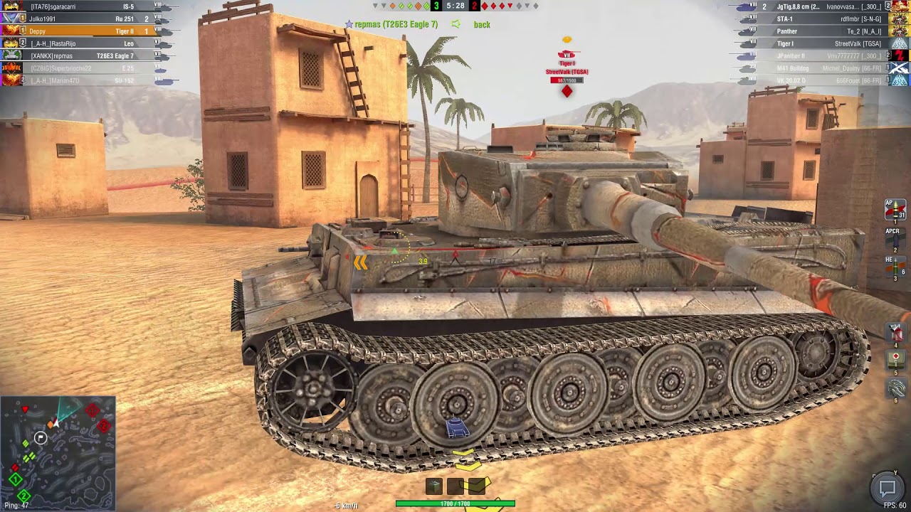 WoT Blitz Tiger II und Ru251 - YouTube
