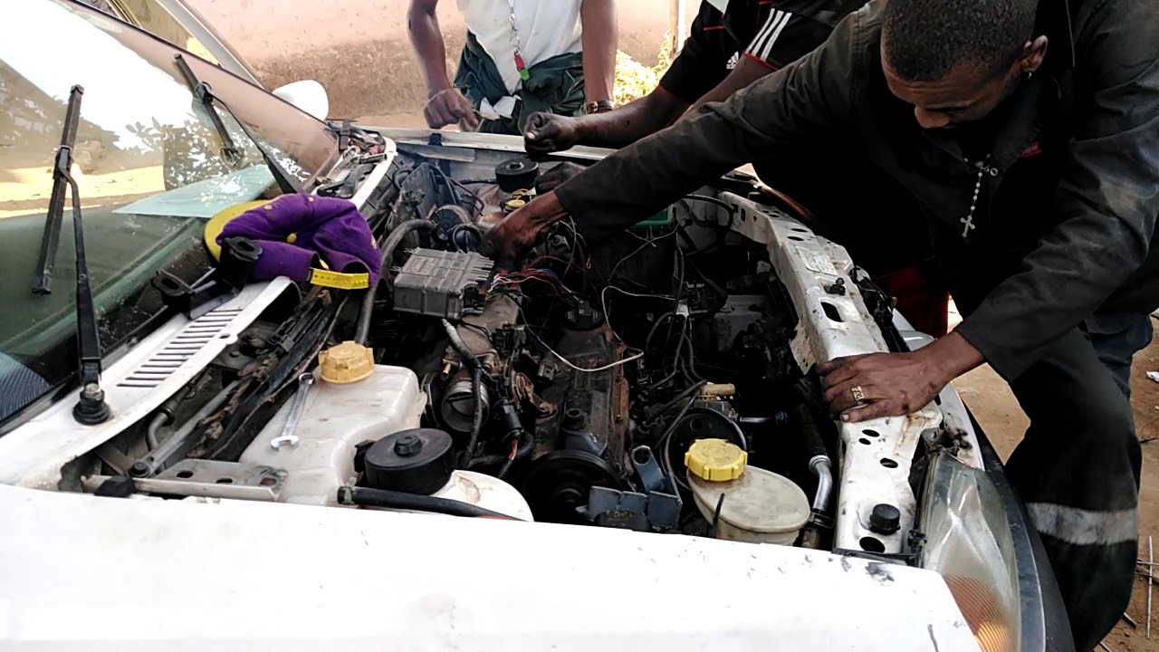 Vw golf 1 rox engine in to ford bantam rocam - YouTube